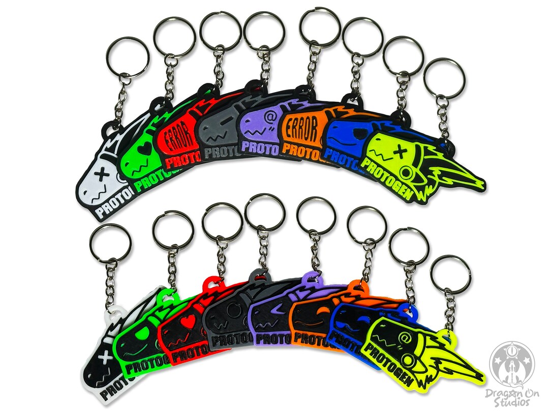 Furr-emoticons - Protogens - 3D Printed Furry Keychains (custom ...
