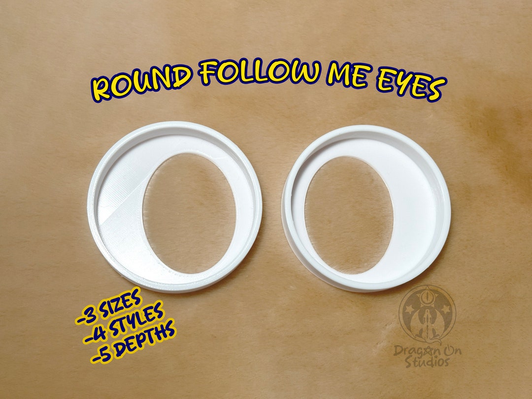 Round Follow Me 3D Eyes for Fursuit Heads, Masks, and Cosplays. (custom ...