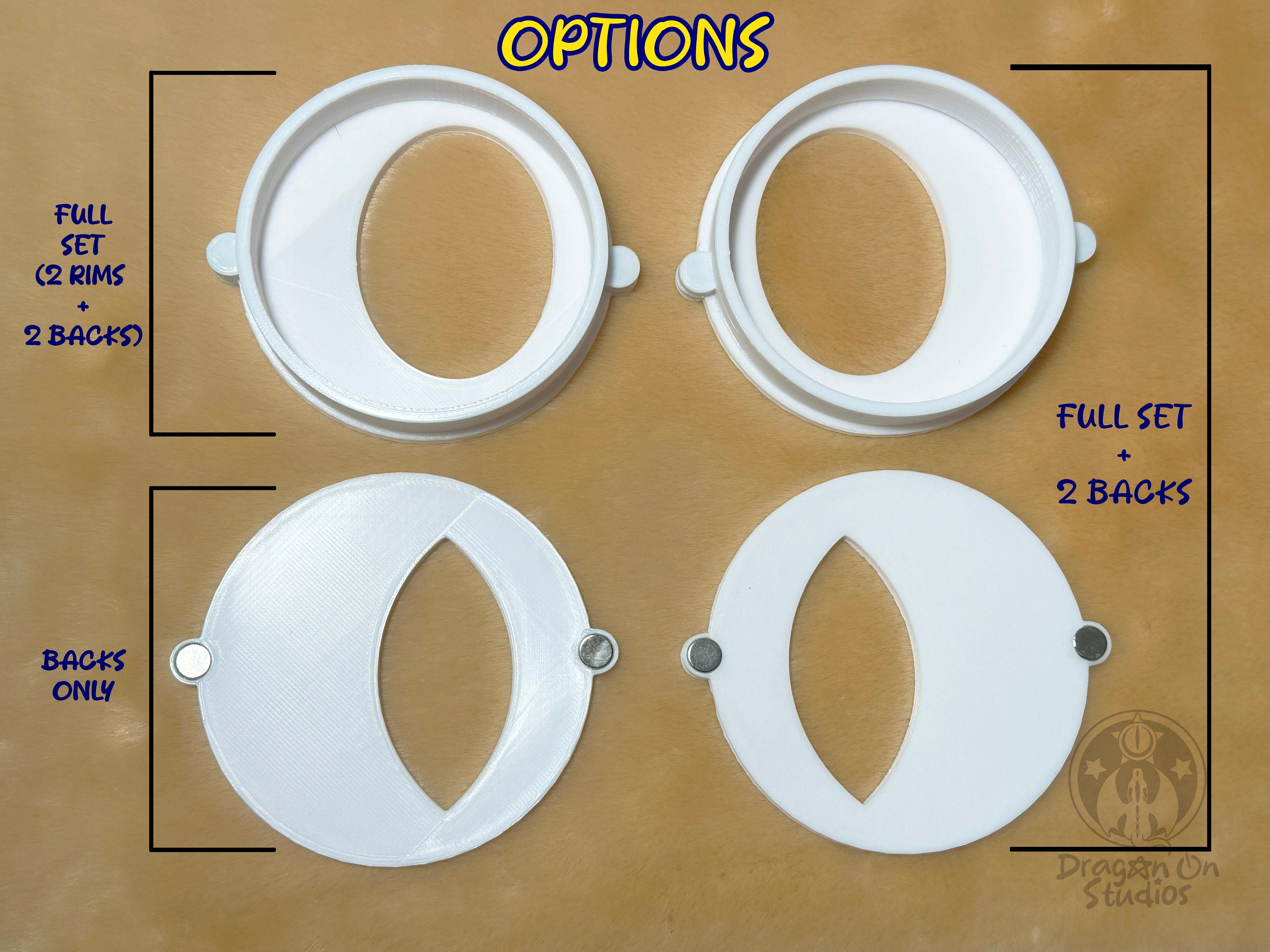 Round Magnetic Follow Me Eyes, Swappable 3D Eyes for Fursuit Heads ...