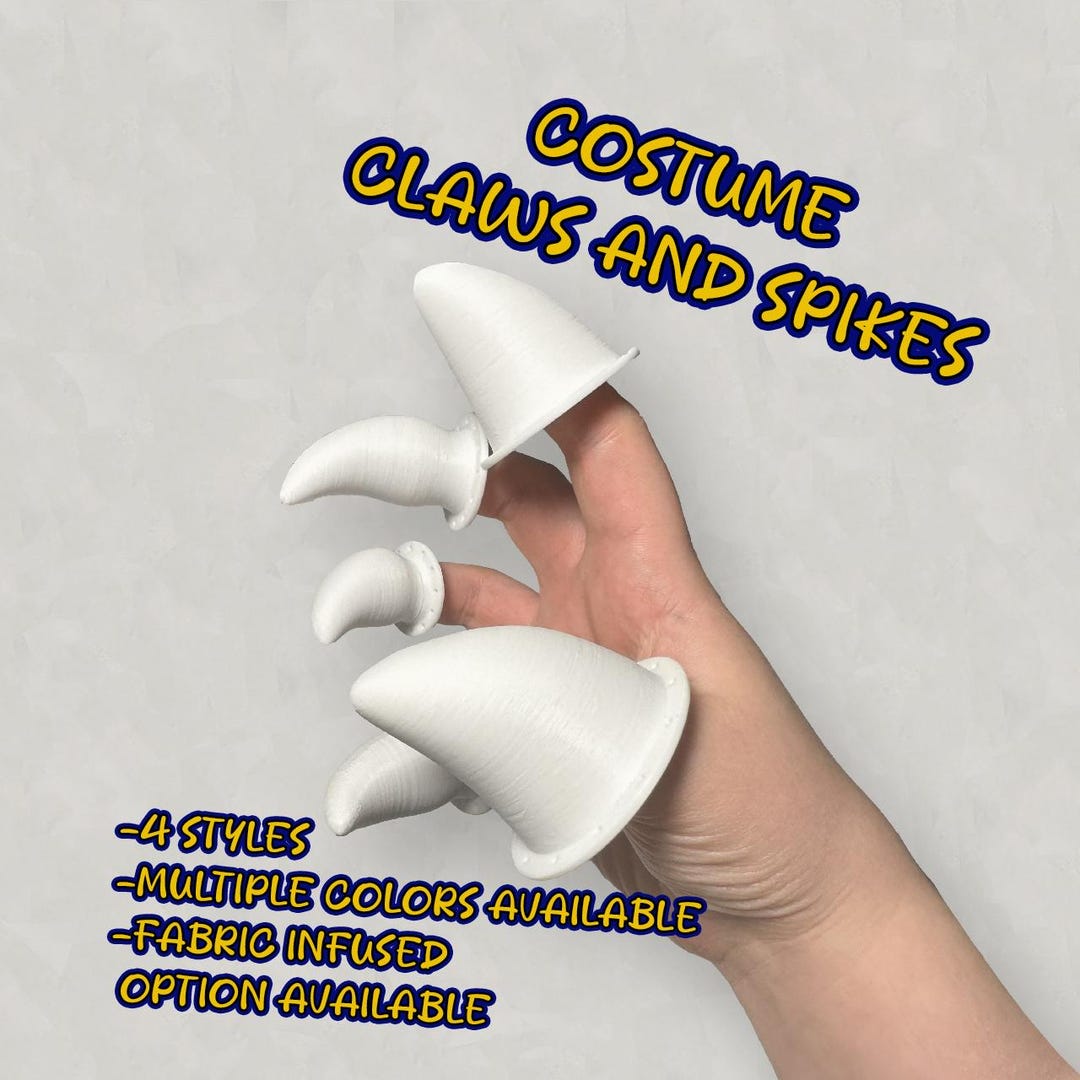 3D Printed Claws, Spikes, Teeth for Cosplay, Fursuits, and Other ...