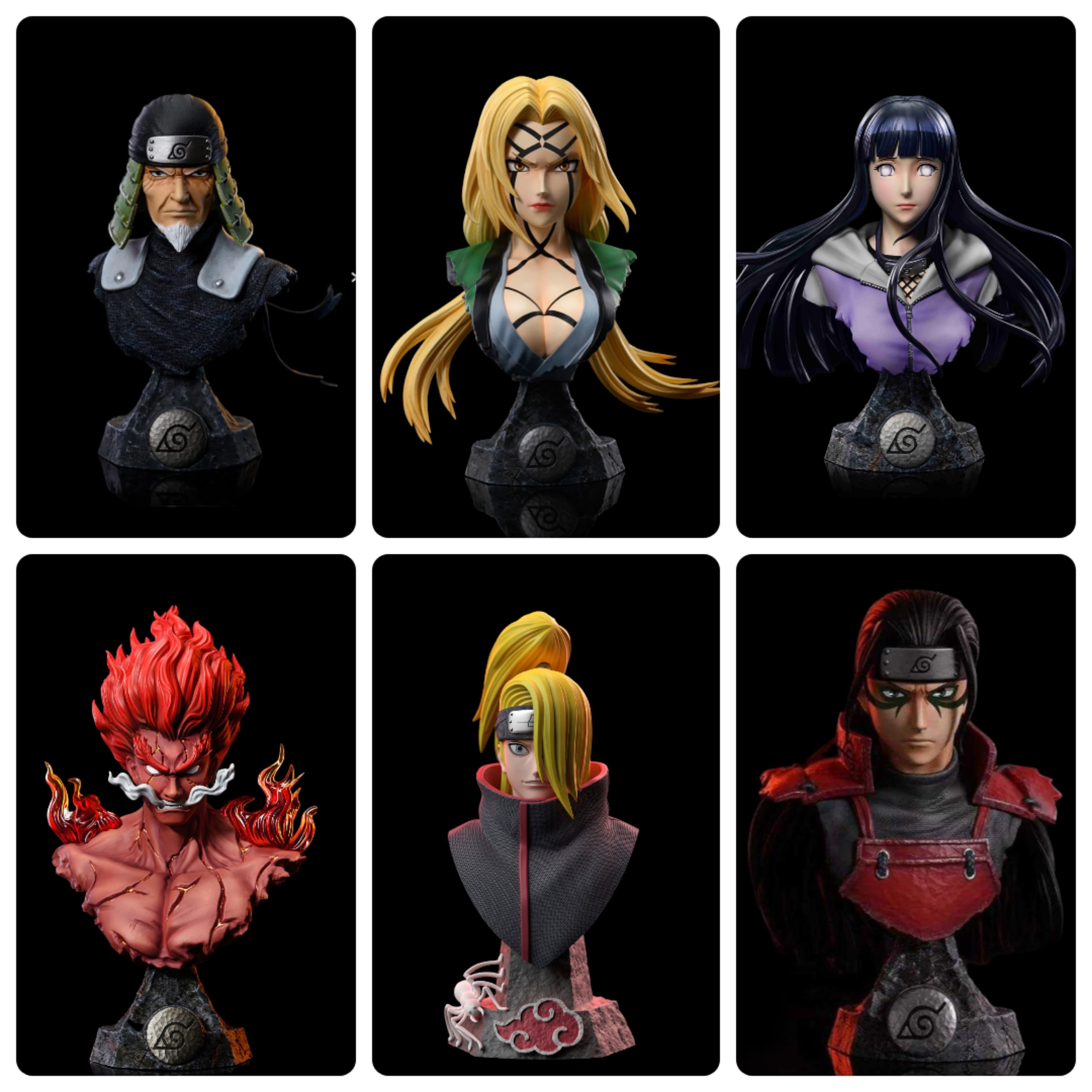 17 Anime Bust Collection STL Bundle File Pack 3D Printing Digital STL ...