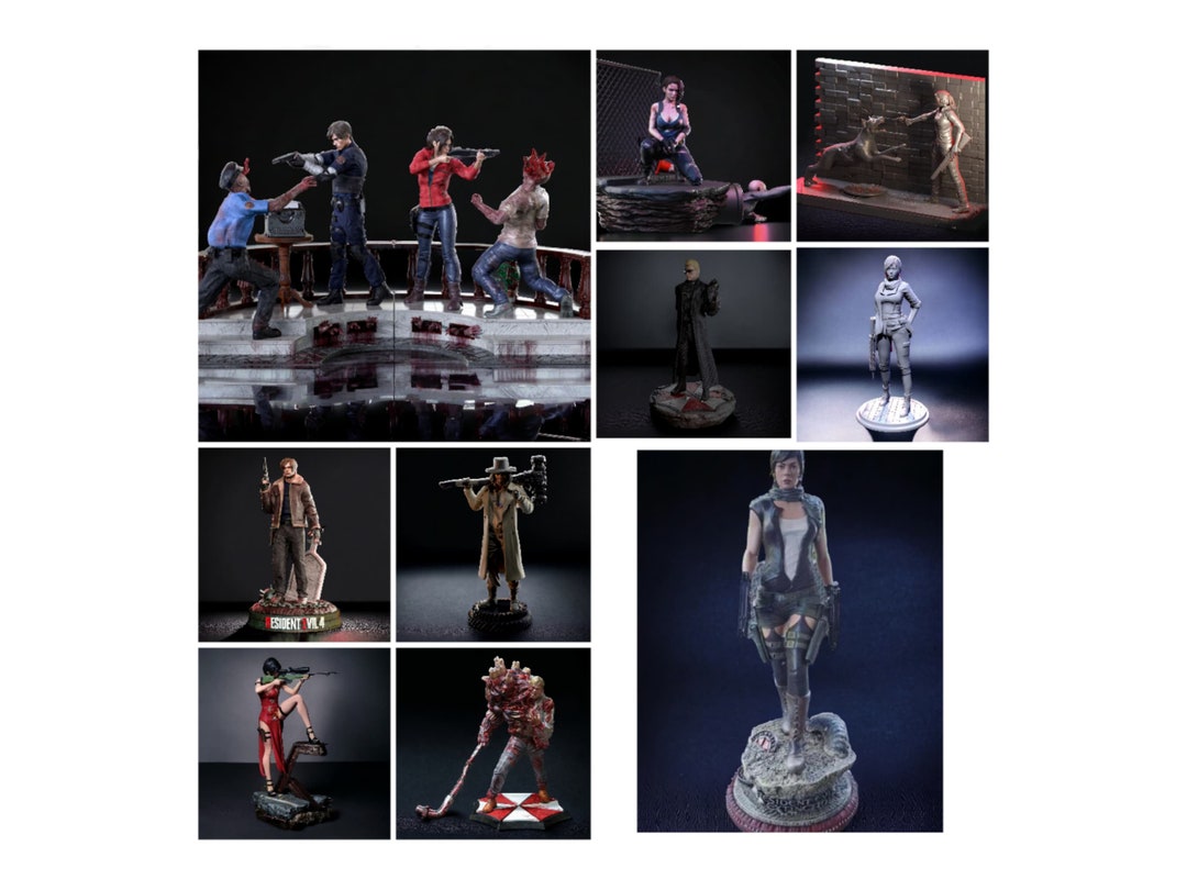 R3sid3nt 3vil STL Pack 10 Pieces High Quality 3D Model STL File for 3D ...