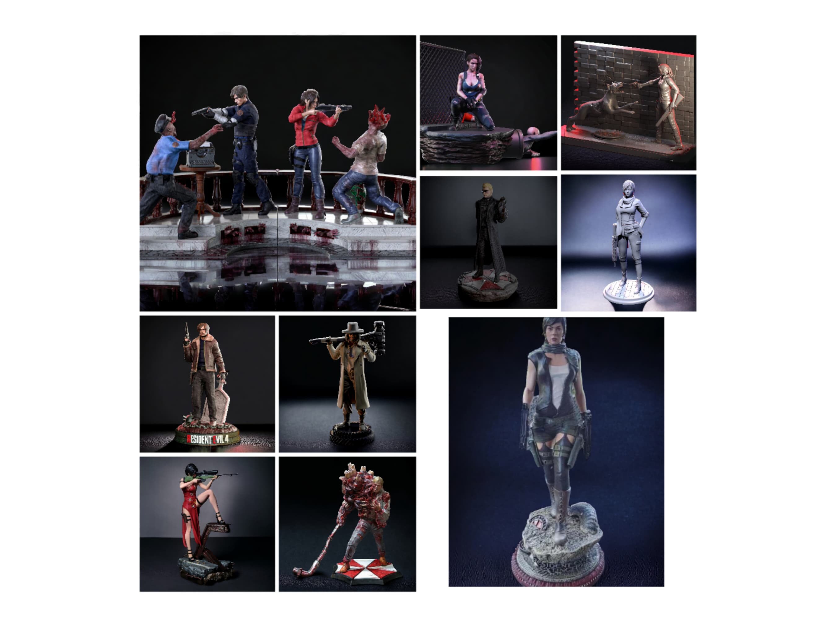 R3sid3nt 3vil STL Pack 10 Pieces High Quality 3D Model STL File for 3D ...