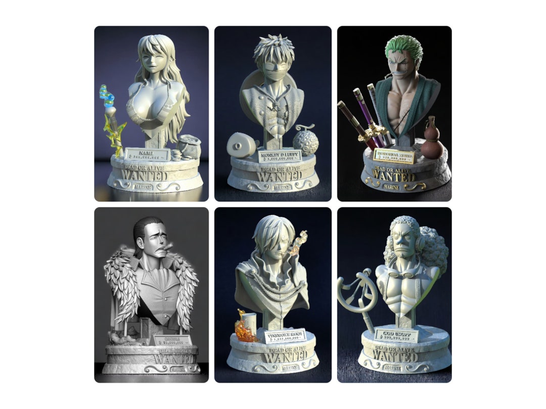 6 Anime Full Collection STL Bundle File Pack 3D Printing Digital STL ...