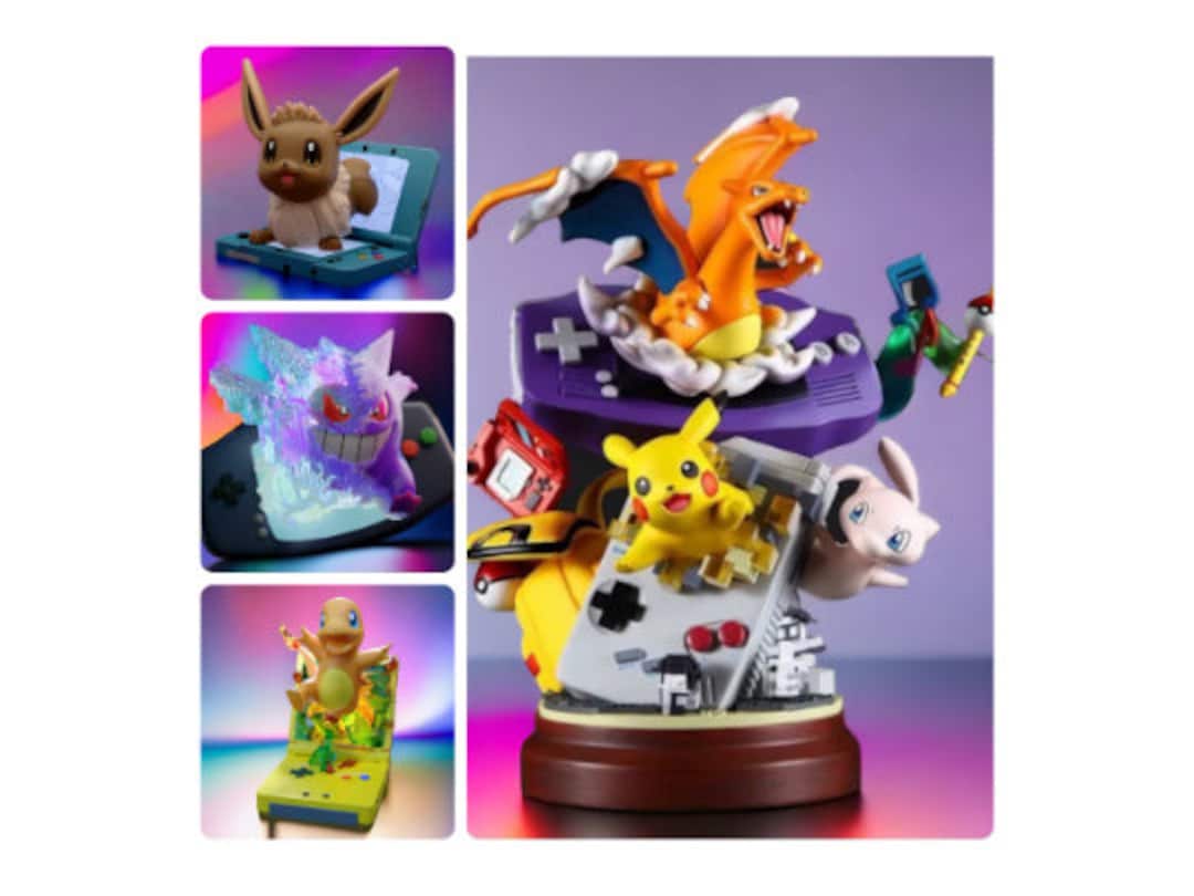 Pokemon STL File Pack 3D Model High Quality 3D STL File for 3D Printers ...