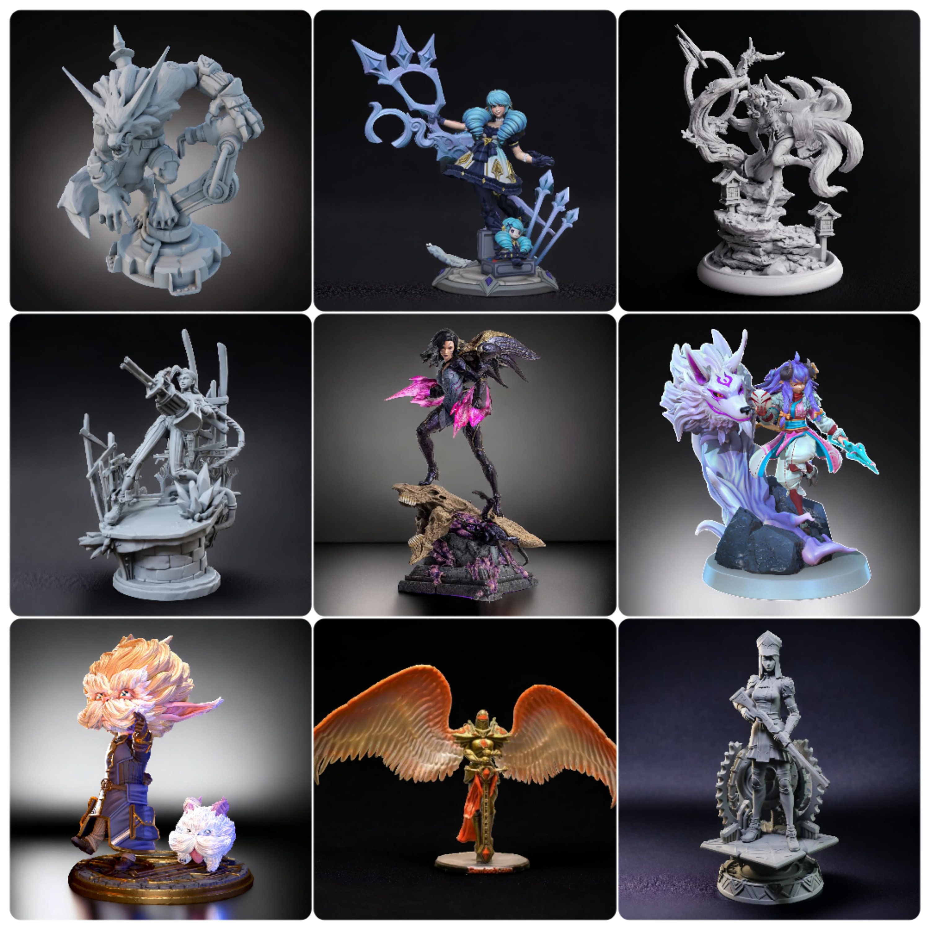 L34gue 0f L3g3nds STL Pack 18 Pieces High Quality 3D Model 3D STL File ...