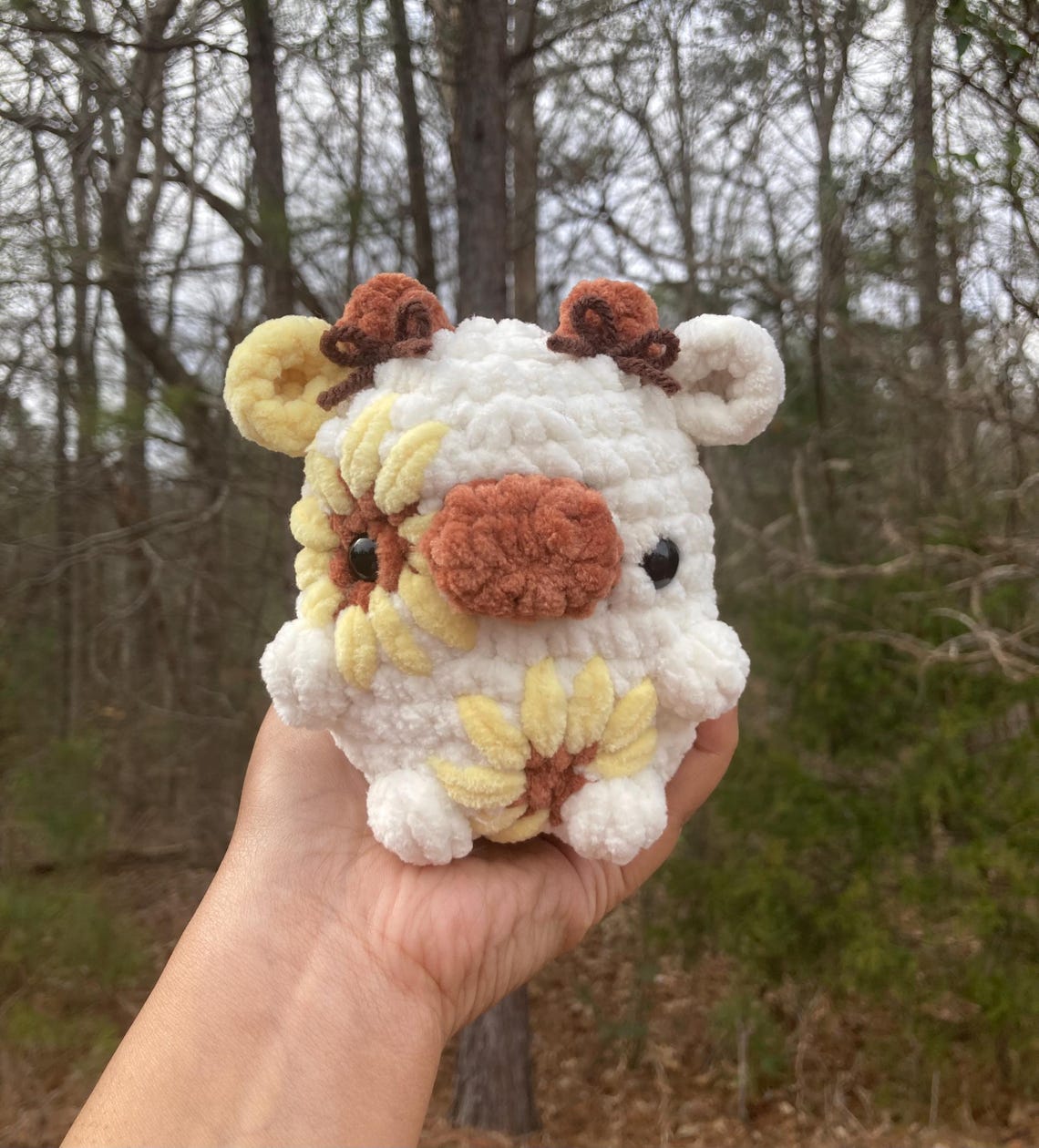 Crochet Plushie Bundle, Crochet Plushies, Sunflower Cows, Regular ...