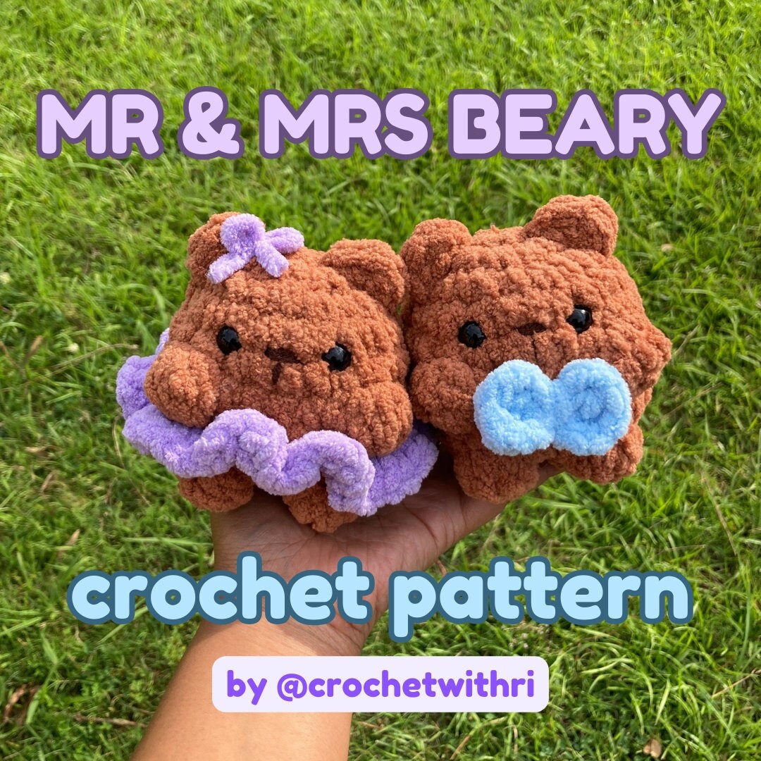 Mr&mrs Beary Crochet Pattern - Etsy