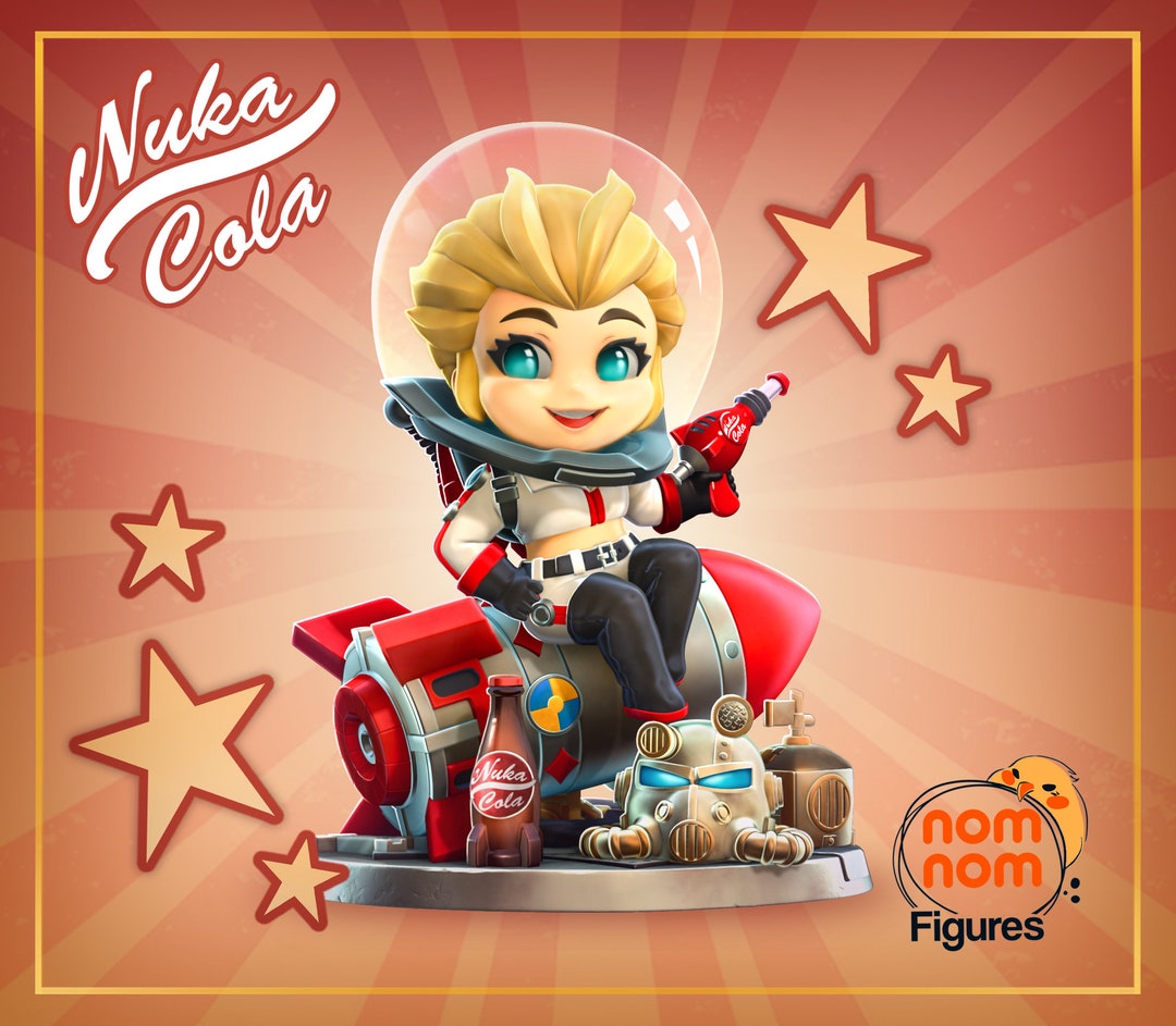 Chibi Nuka Girl Fallout 3D Printed Resin Figure Garage Kit - Etsy