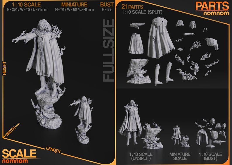 Melina Elden Ring 3D Printed Resin Figure Garage Kit - Etsy