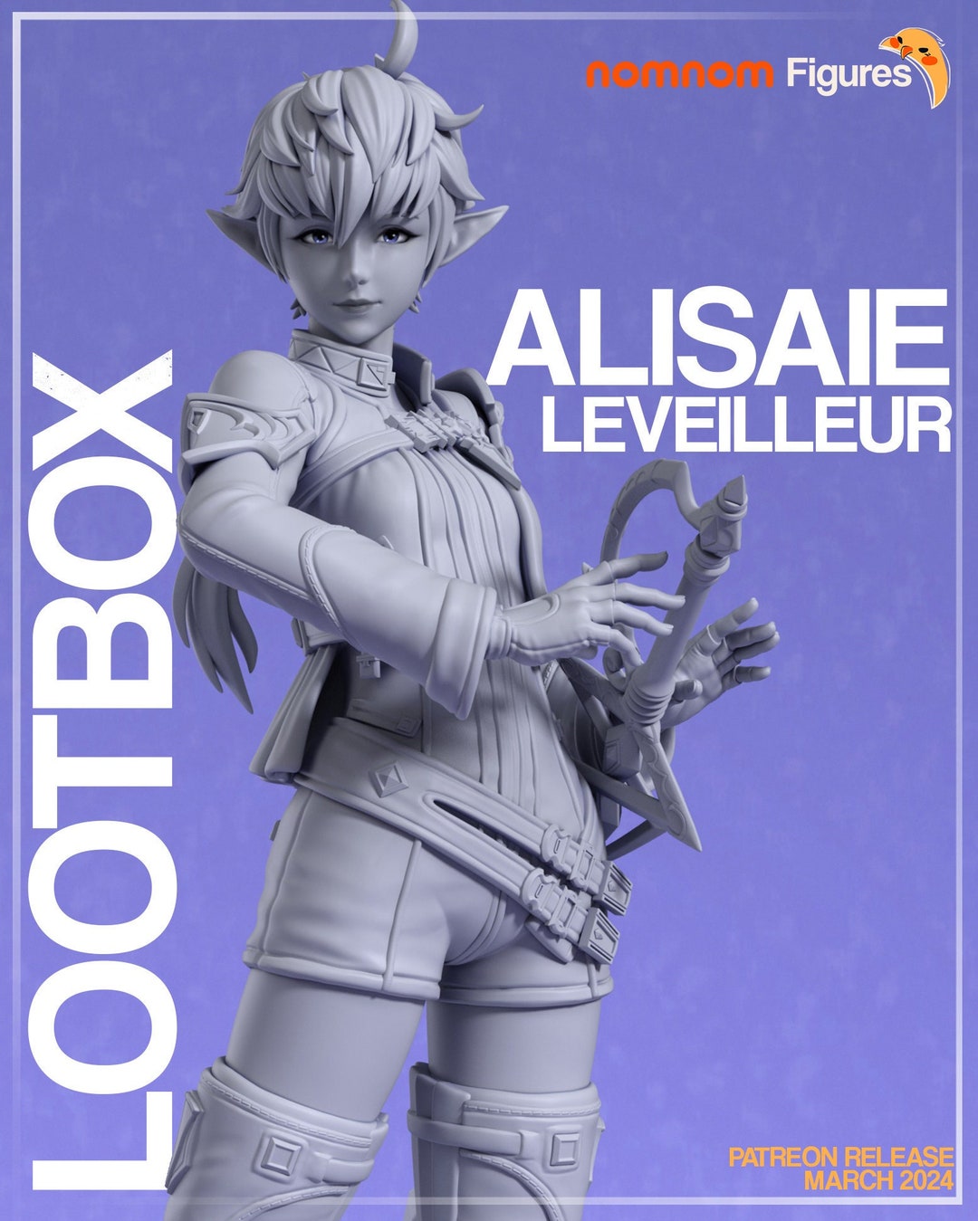 Alisaie Leveilleur - Final Fantasy XIV | 3D Printed Resin Figure Garage ...