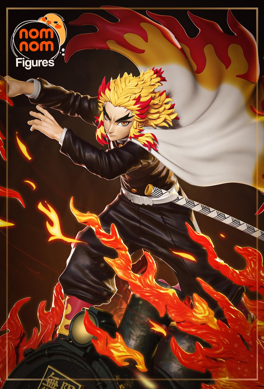 Rengoku - Demon Slayer | 3D Printed Resin Figure Garage Kit | Custom ...