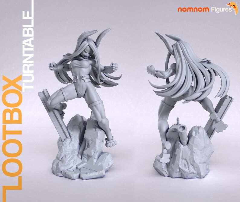 Mirko - My Hero Academia | 3D Printed Resin Figure Garage Kit | Custom ...