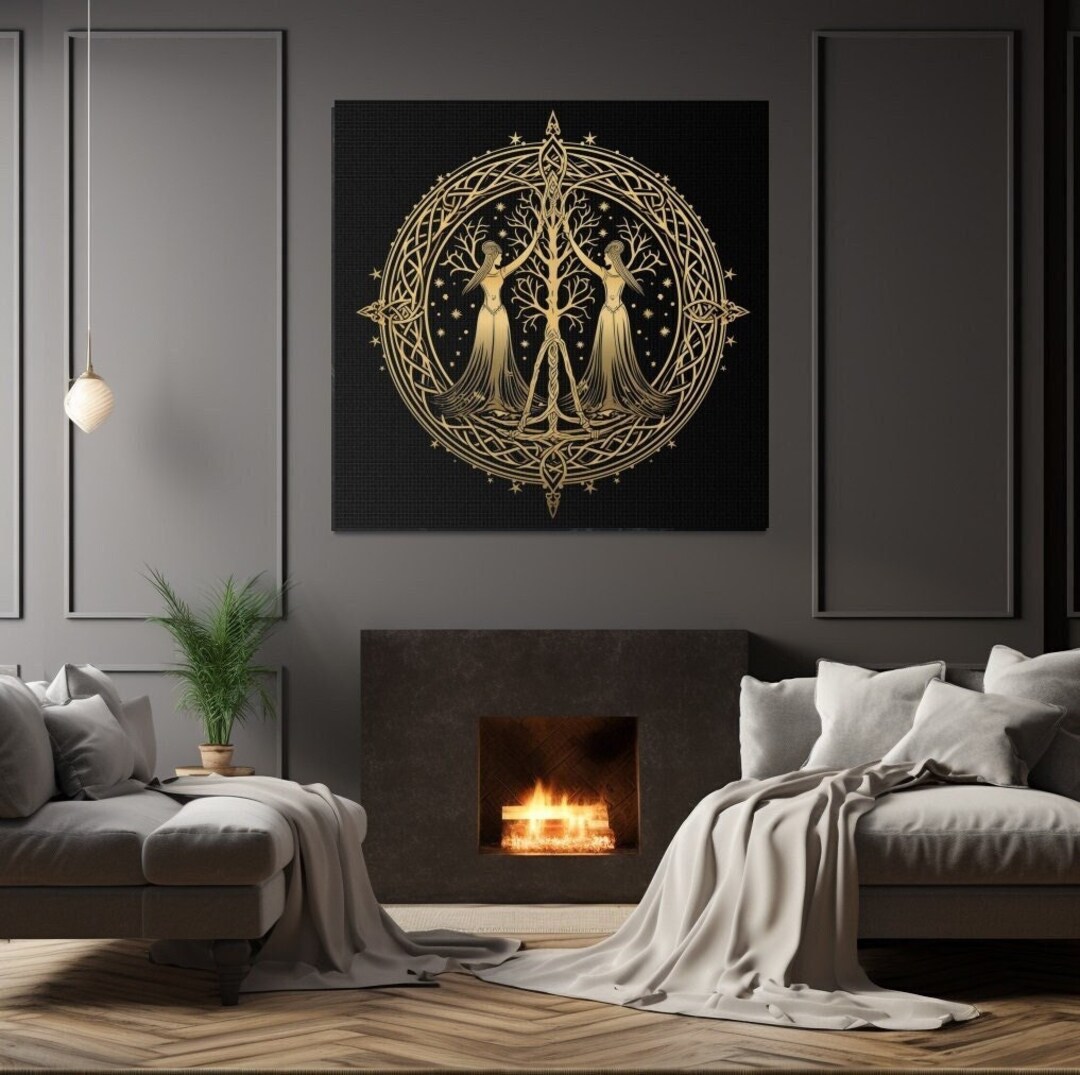 Pagan Goddesses Canvas, Goddesses Wall Art, Ready to Hang Pagan Art ...