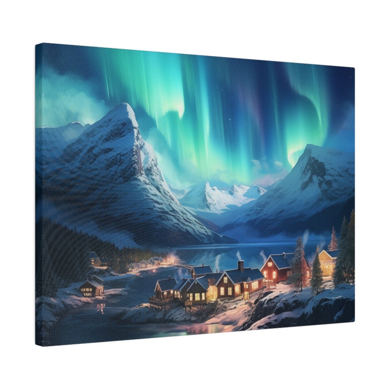 Aurora Borealis Canvas Art, Northern Lights Home Decor - Etsy