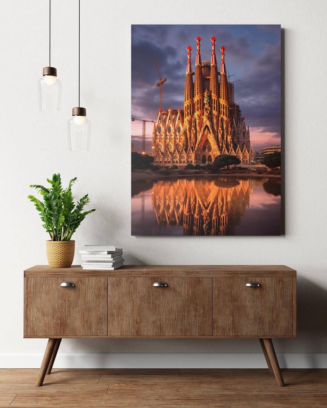 La Sagrada Familia Canvas, Barcelona Travel Photography, Gaudi ...