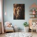 Lion and Cub Canvas Wall Art, Lion Cub Poster Print, Lion Wall Hang ...