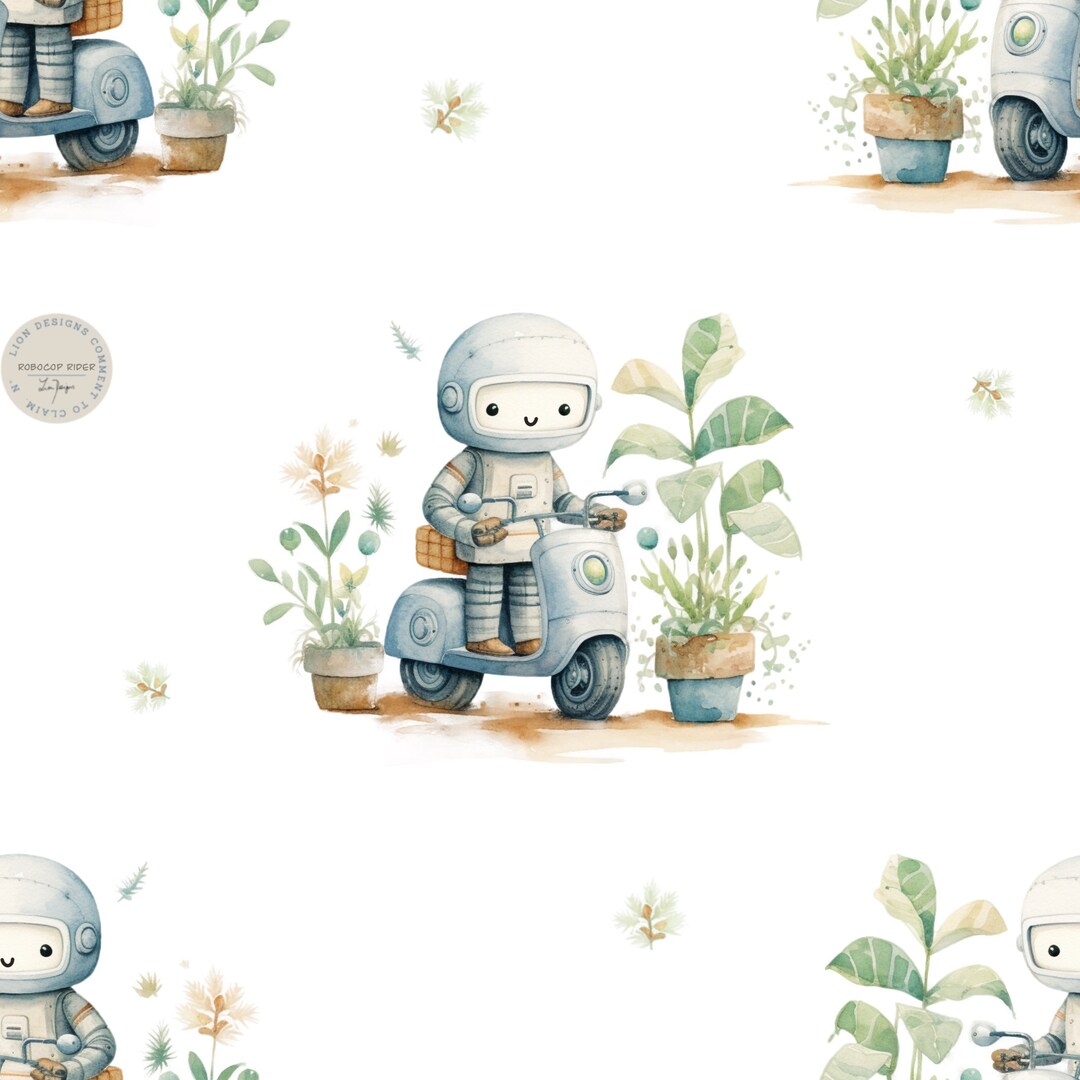 Robocop Rider Non Exclusive Pattern Design 180x180mm Tile - Etsy