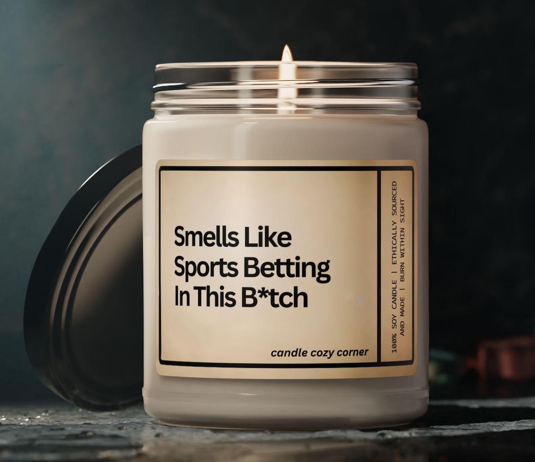 Smells Like Sports Betting Funny Candle, Sports Lover Gift Ideas ...