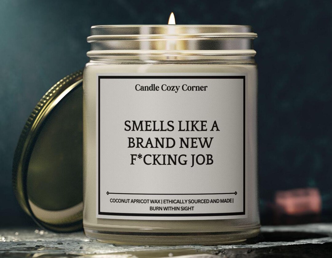 Smells Like Brand New Job Candle, New Job Gift, Work Promotion Candle ...
