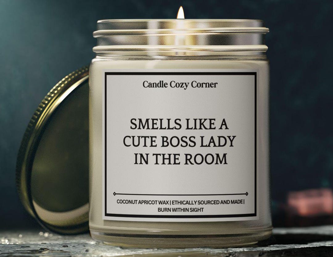 Smells Like a Cute Boss Lady in the Room Candle Boss Lady Gift, Office ...