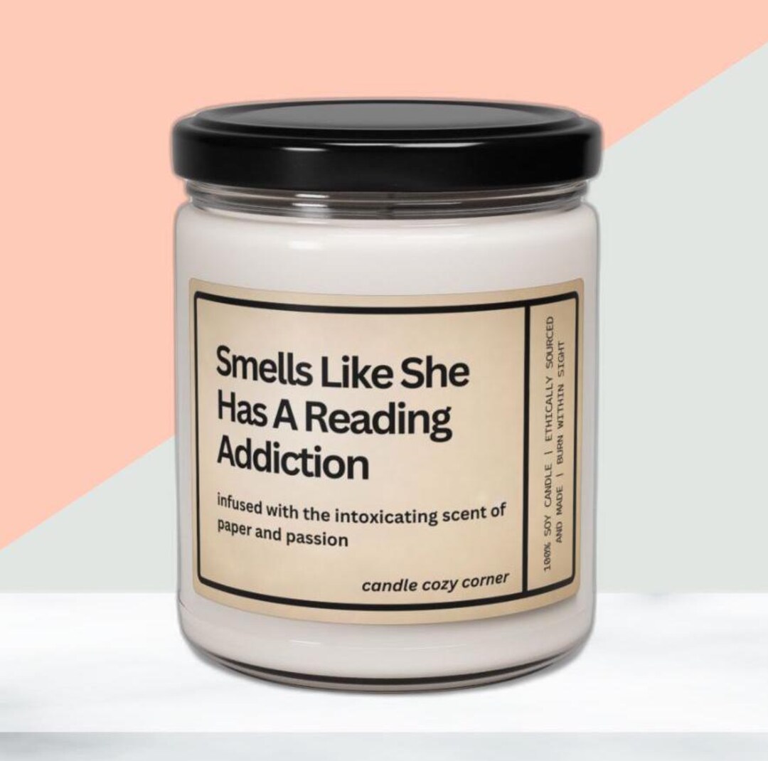 Personalized Reader Gift Funny Candle Birthday Gifts for Her Book Lover ...