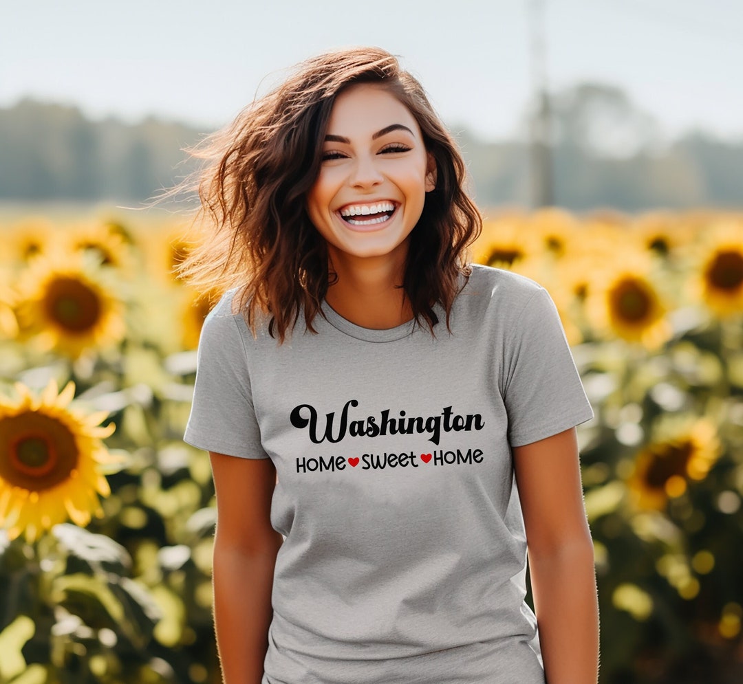 Washington State T-shirt, Washington Home T-shirt, Home Sweet Home Tee ...