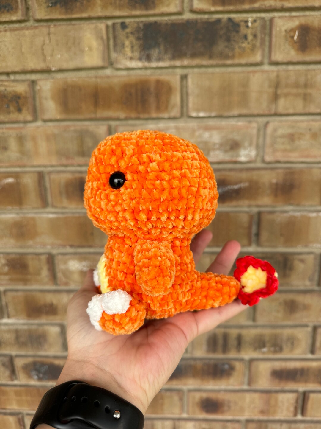 Fire Pocket Monster Crochet Amigurumi Plushie Toy - Etsy