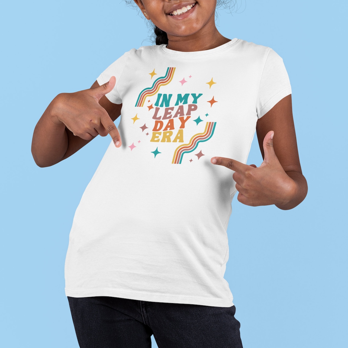 Groovy in My Leap Year Era Leap Year Leap Day 2024 Kids Heavy Cotton ...