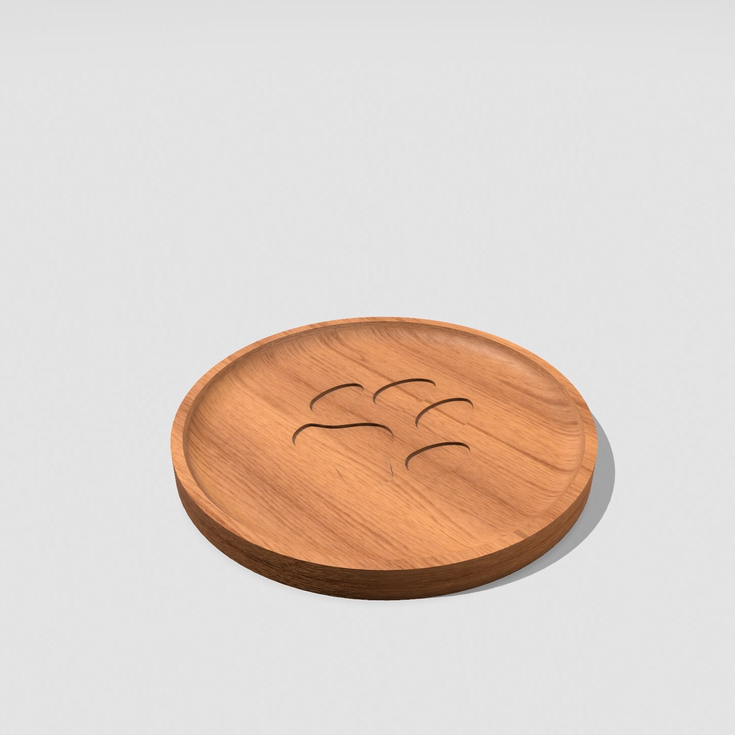 Dog Paw Tray - 3d STL File for CNC - Etsy
