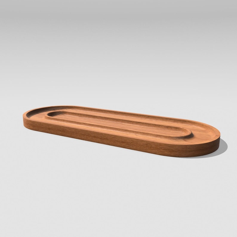 Oval Serving Tray 3d STL File for CNC - Etsy
