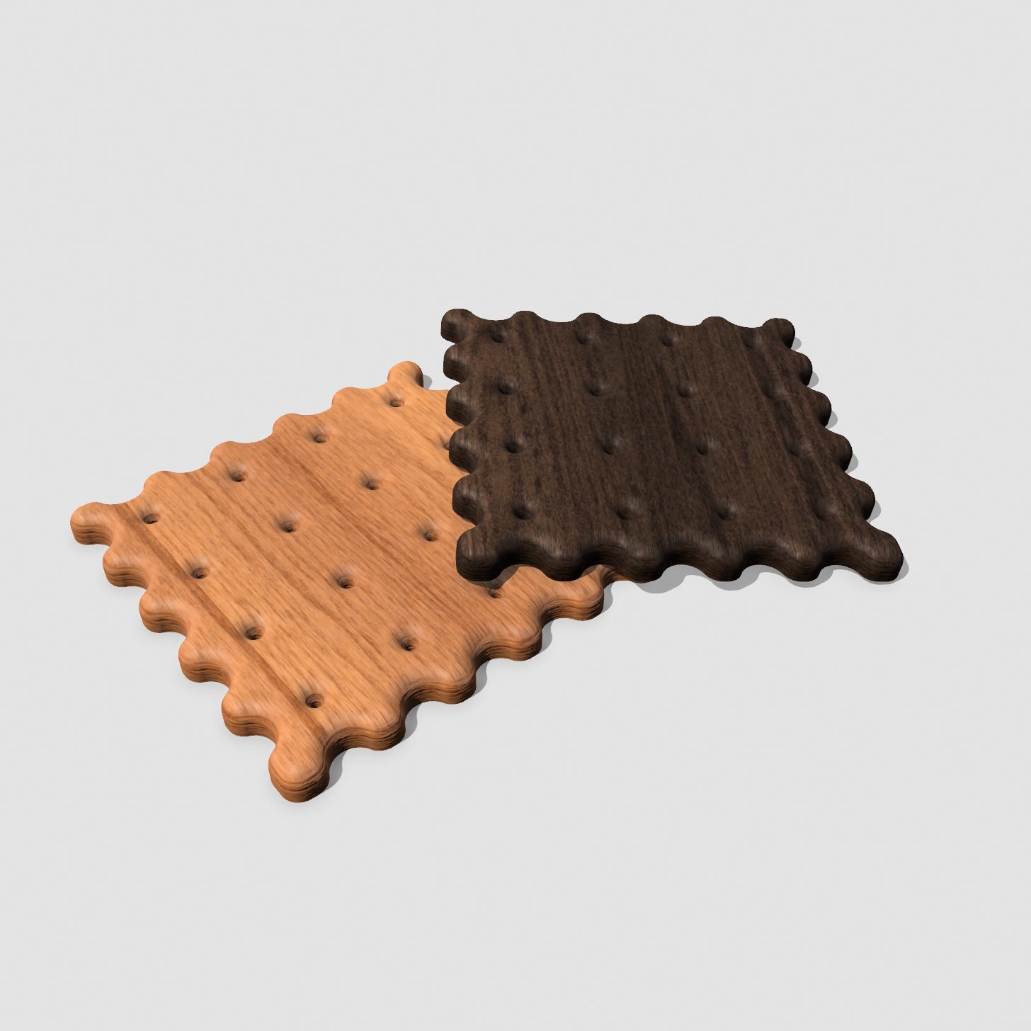 Biscuit Coaster - 3D STL File for CNC - Etsy