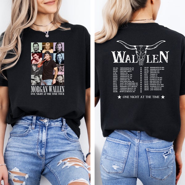 Morgan Wallen Tour 2024 T Shirt Morgan Wallen One Night At - Etsy