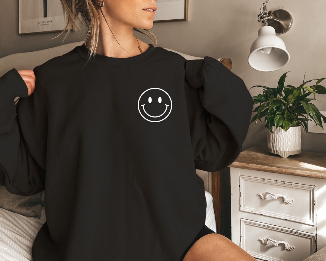 Happy Face Sweatshirt, Smile Hoodie, Happy Sweatshirt, Smile Sweatshirt ...
