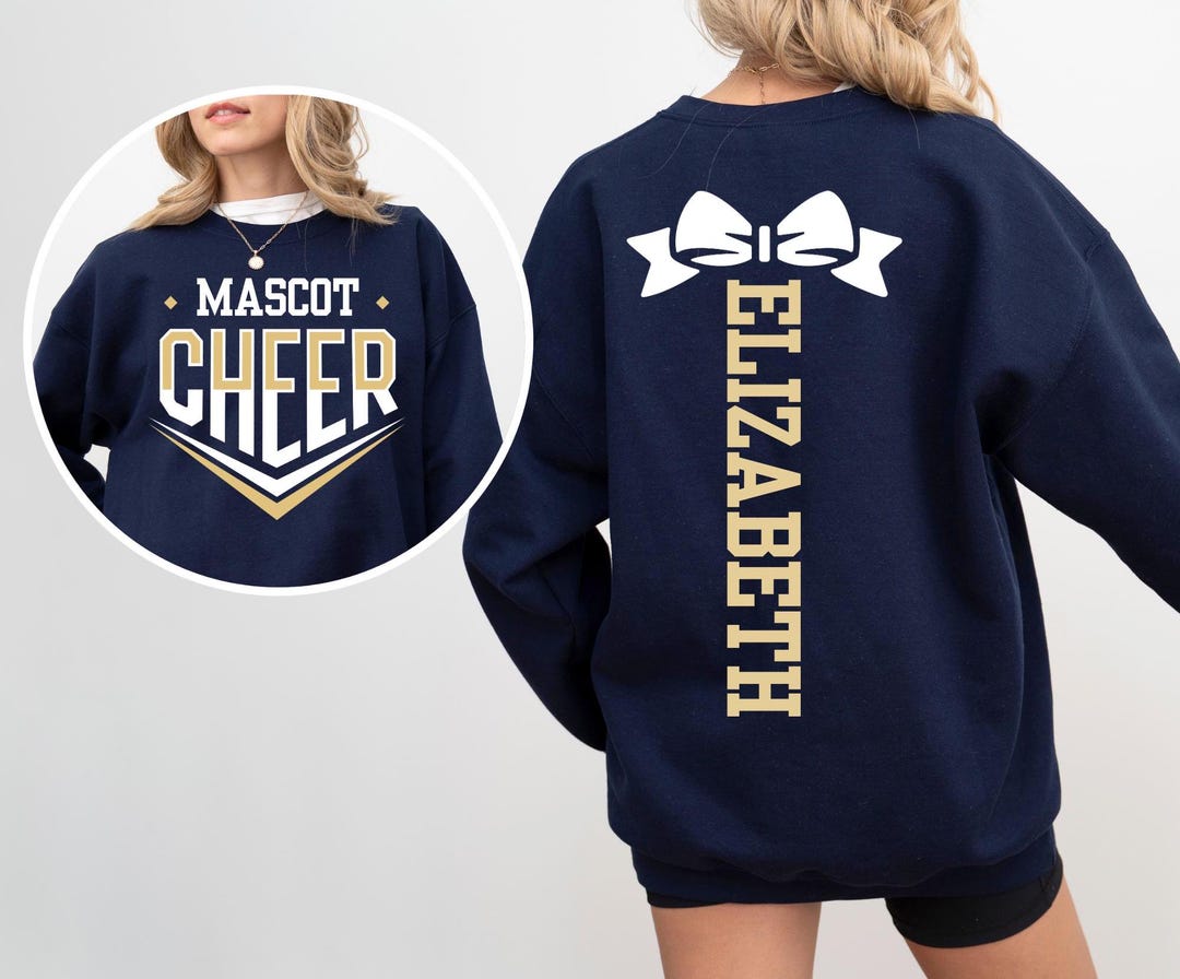 Cheer Shirt, Cheer Hoodie, Cheerleader Shirt, Custom Name, Cheerleader ...