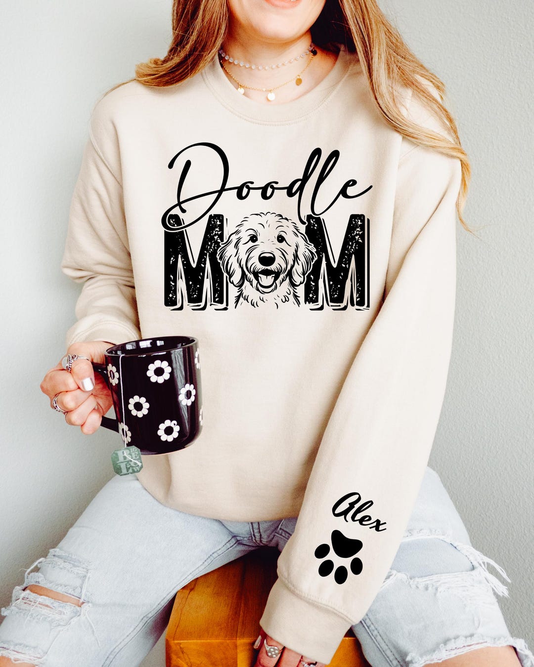 Goldendoodle Custom Sweatshirt, Doodle Mom Sweater, Goldendoodle Hoodie ...