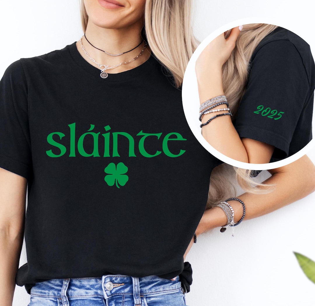 Slainte Irish Shirt, St. Patrick's Day Shirt, Shamrock T-shirt, Irish T ...