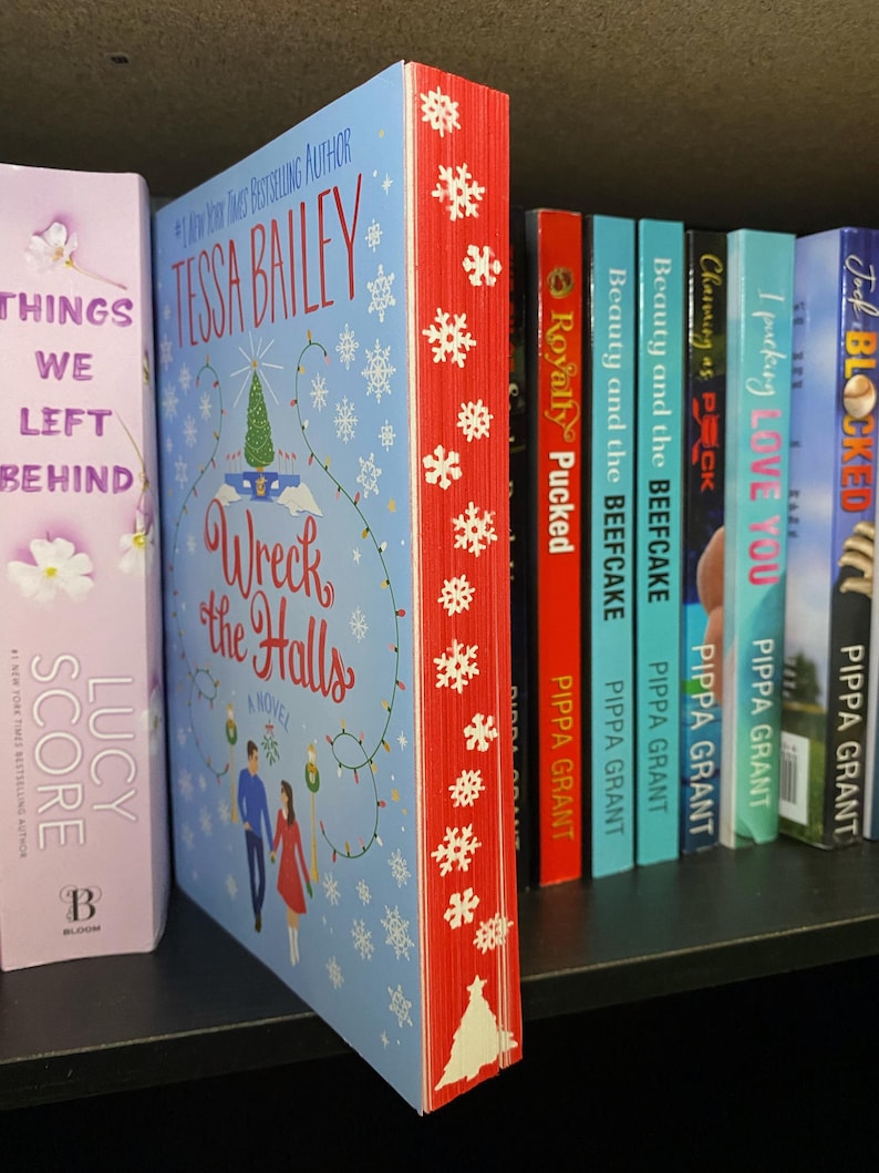 Wreck the Halls by Tessa Bailey Sprayed Edges - Etsy