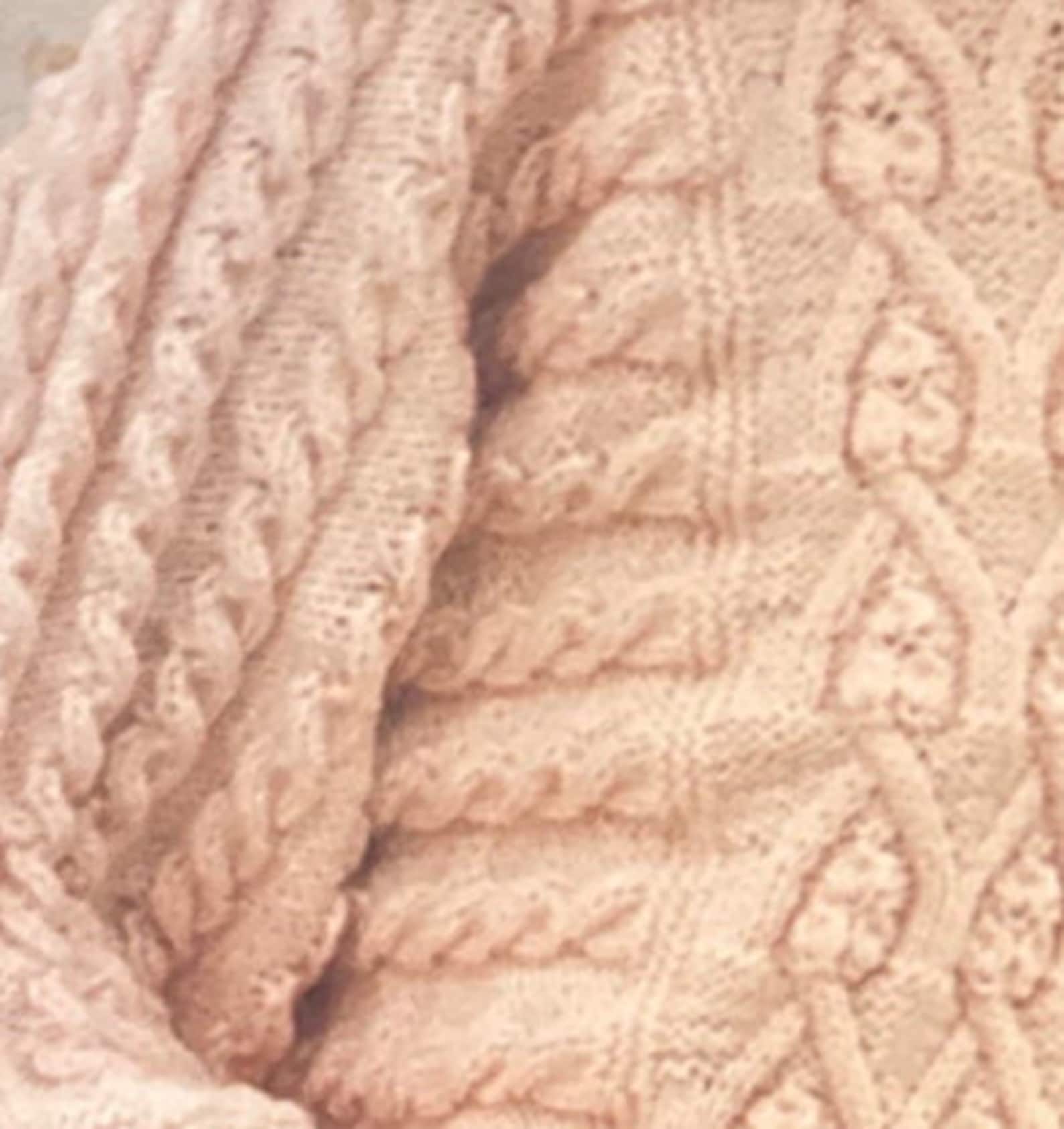 Retro KNIT Pattern Women's Stepping Sideways Long Sleeve Cable Knit ...