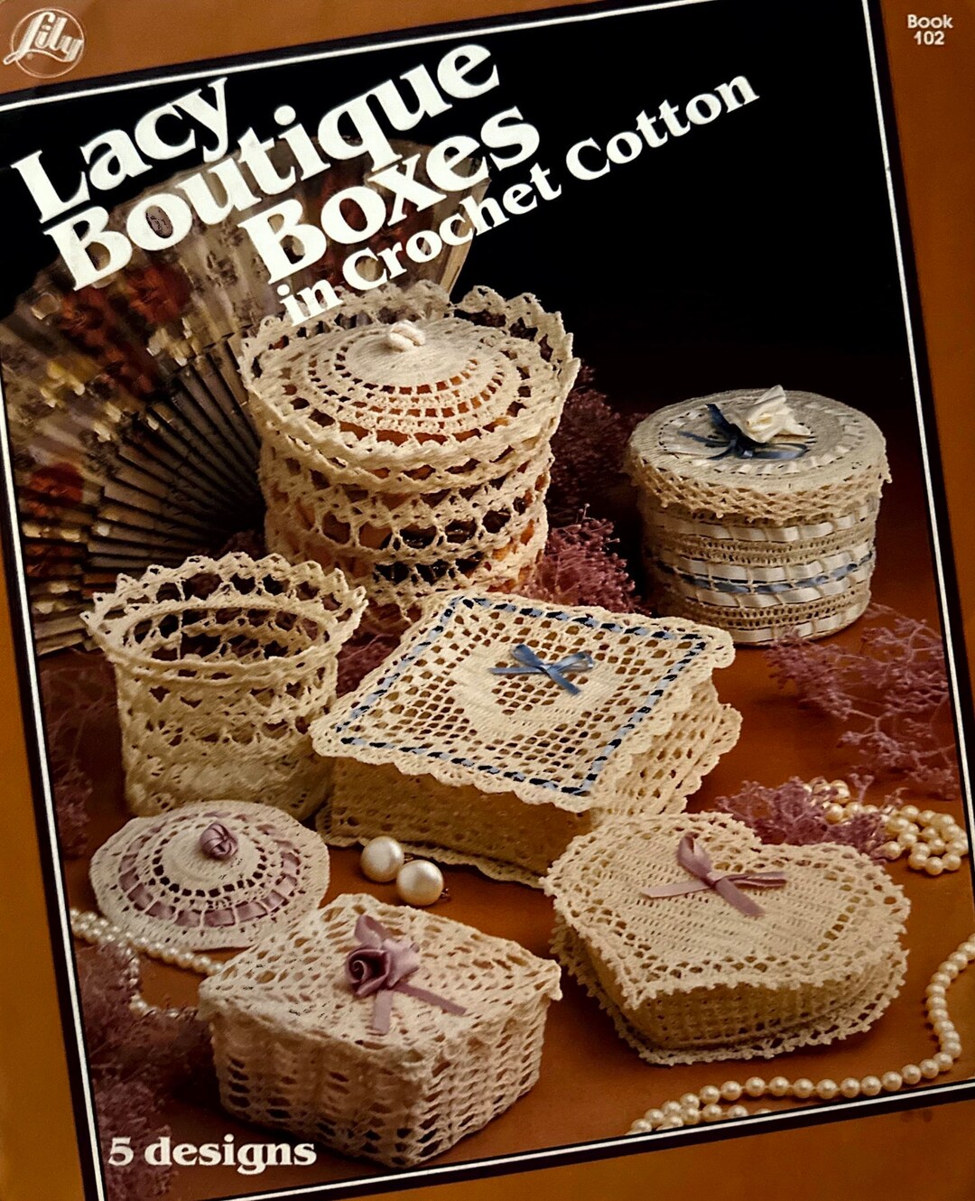Lacy Boutique Boxes Crochet Patterns 5 Designs PDF Shell Stitch Square ...