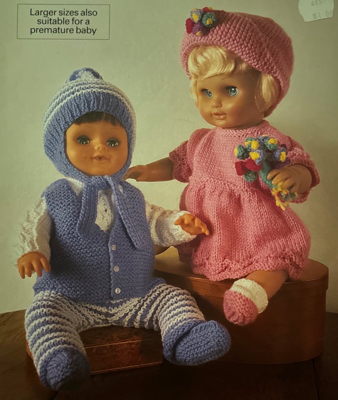 Two Vintage Doll Knit Patterns 12