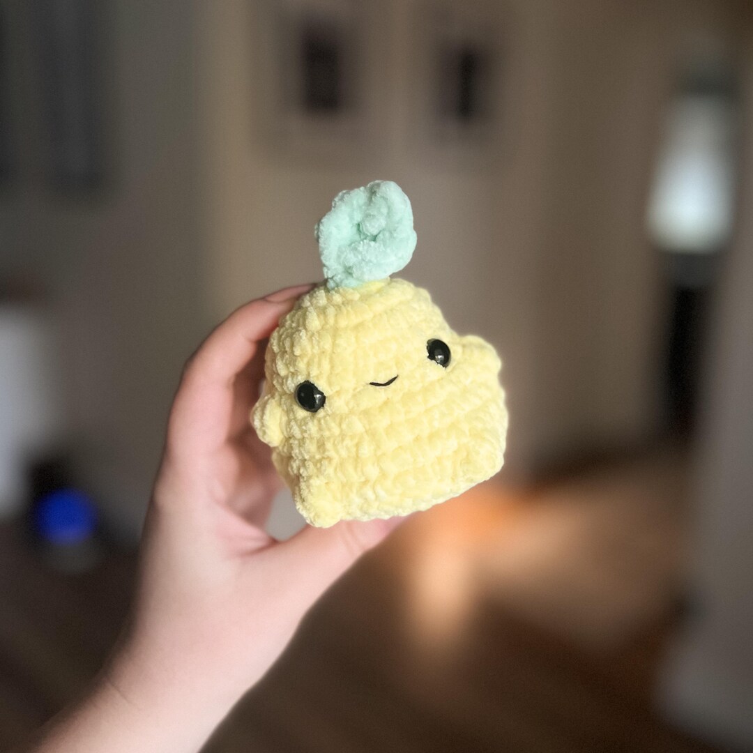 Luca the Lumpy Lemon, Crochet Lemon Plushie, Crochet Food, Handmade ...