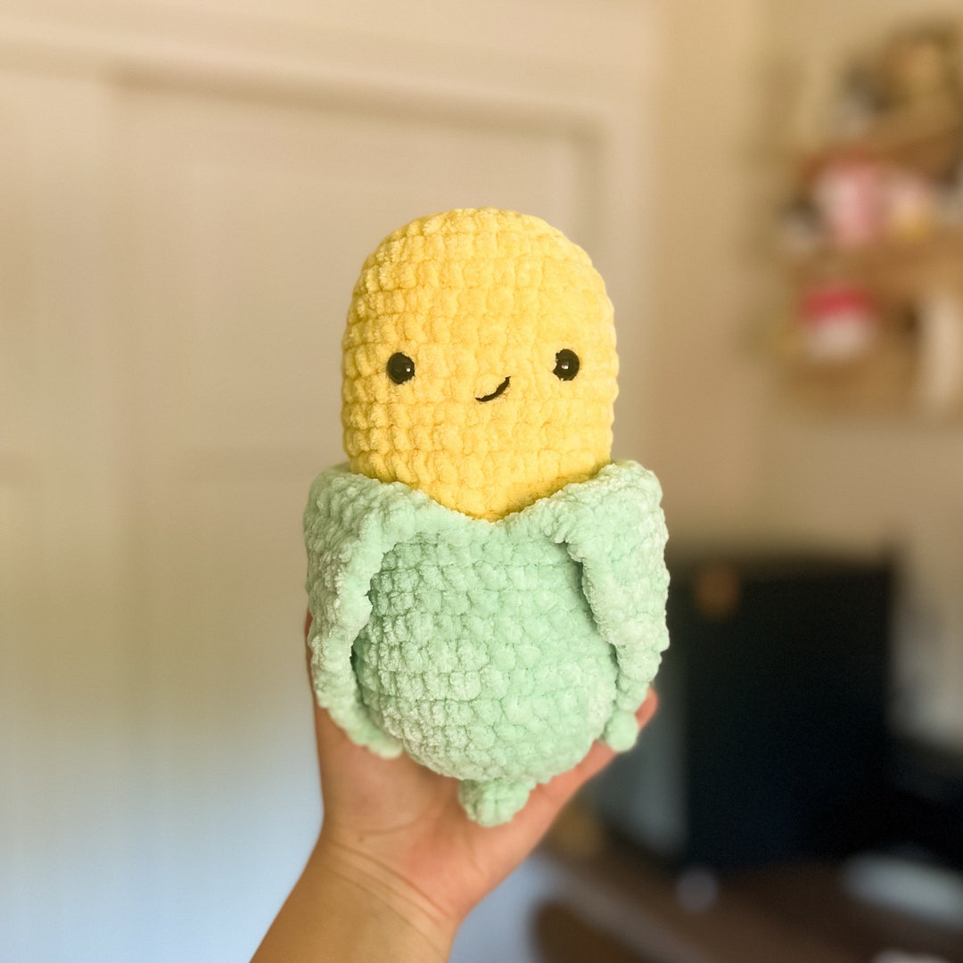 Crochet Corn Plushie, Crochet Food, Handmade Crochet Toys - Etsy