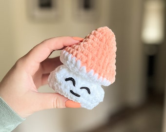 Crochet Amigurumi Mushroom Pop-it Fidget Toy Plushie - Etsy