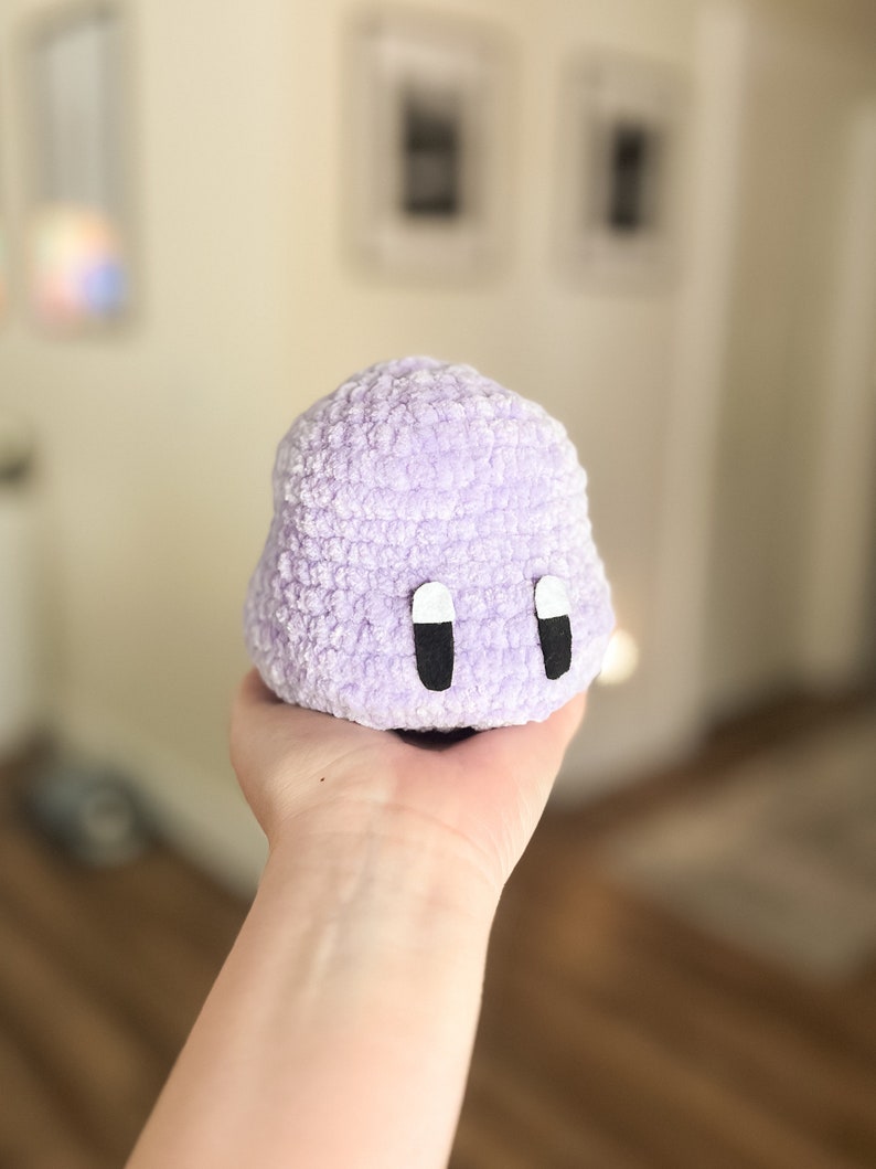 Purple Slime Plushie, Crochet Stardew Valley Plush, Handmade Slime Toy ...