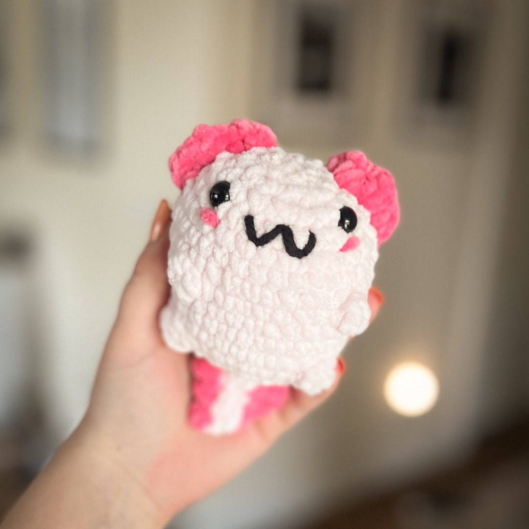 Axolotl Plush, Crochet Axolotl, Handmade Axolotl Toy, Soft Axolotl ...