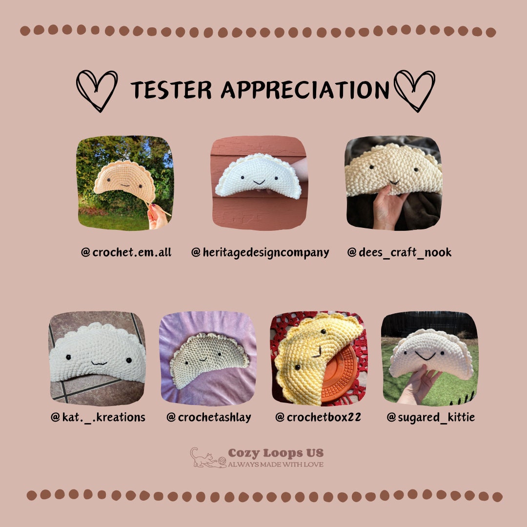 Jumbo Dumpling Pattern, NO-SEW Crochet, Amigurumi PDF Pattern ...