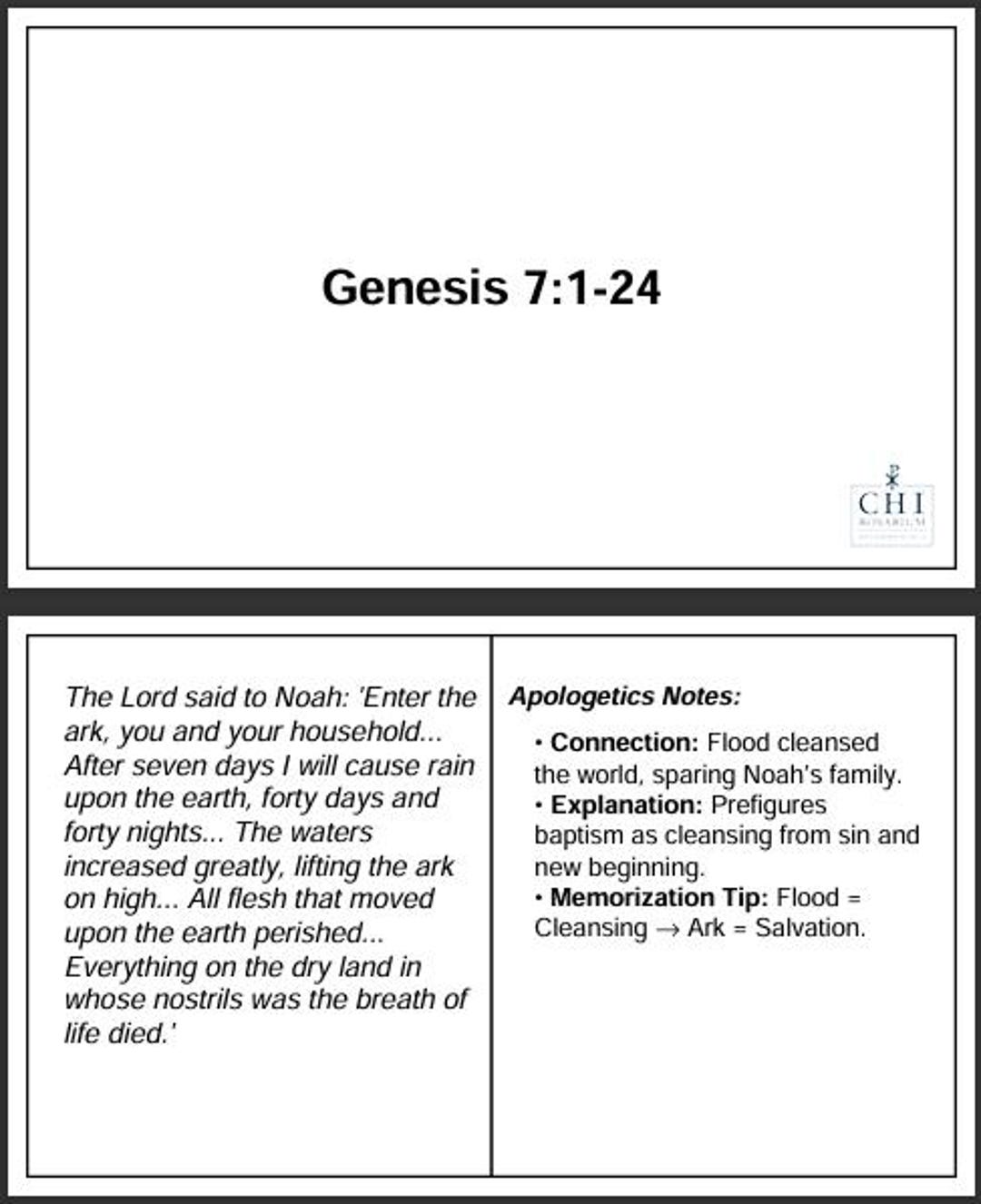 Baptism Bible Verse Flash Cards: Catholic Apologetics Study Tool ...