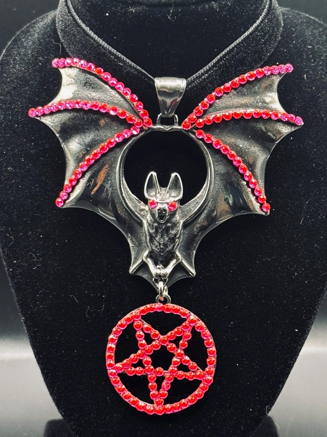 Inverted Pentagram Choker ~ Hot Pink - Etsy
