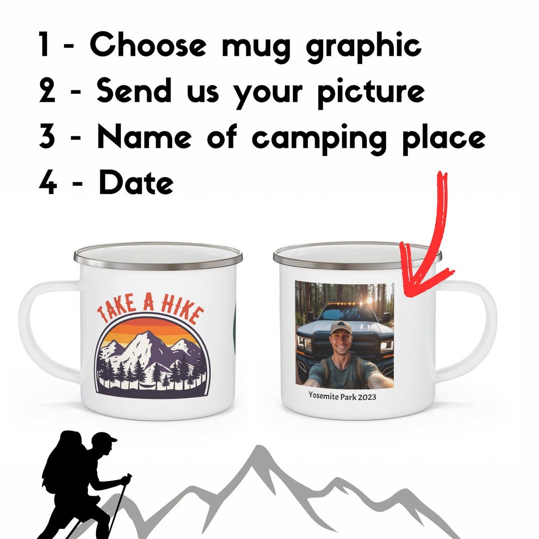 Personalized Camping Mug for Outdoors Camping Activities Custom Mug Add ...